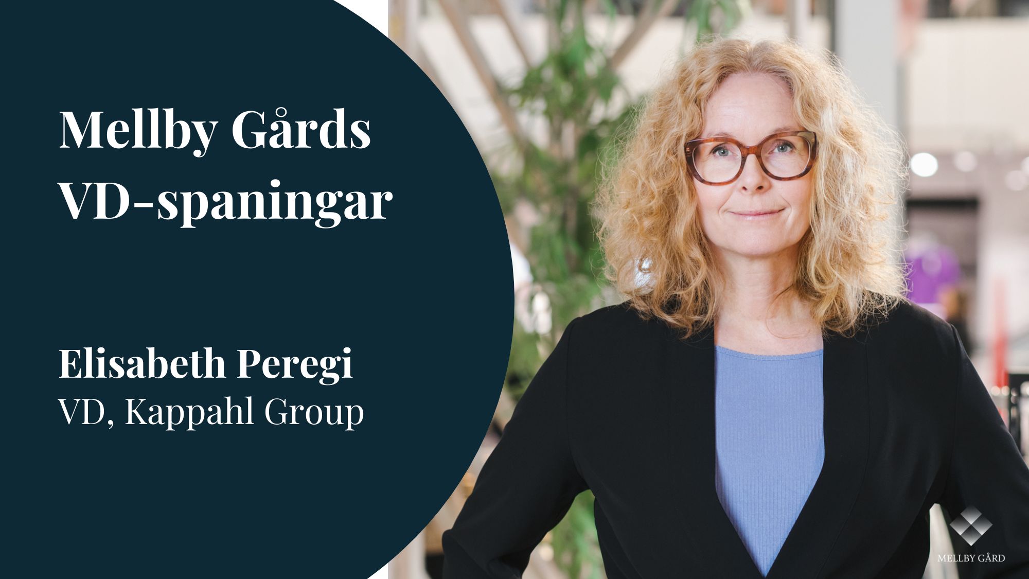 VD-spaning med Elisabeth Peregi, VD Kappahl Group - Mellby Gård